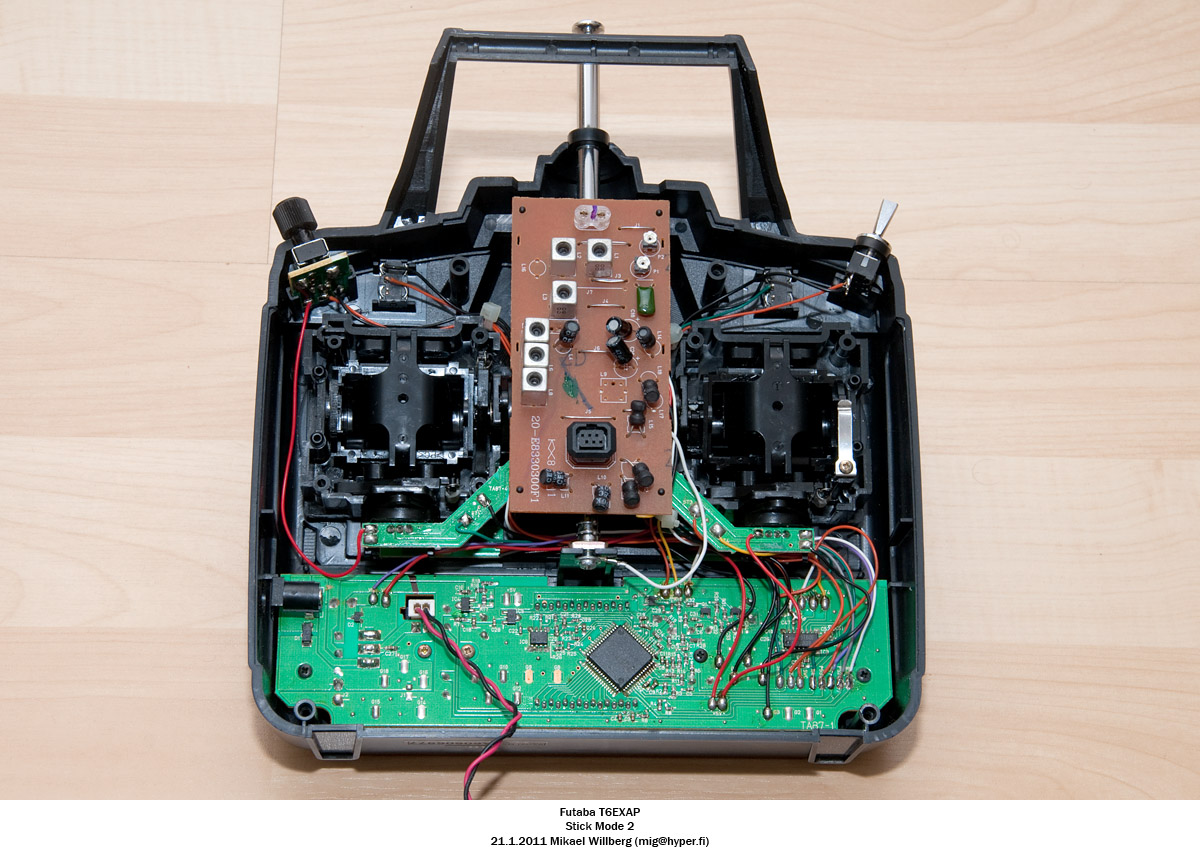 Changing control mode and centering of Futaba T6EXAP RC transmitter ...